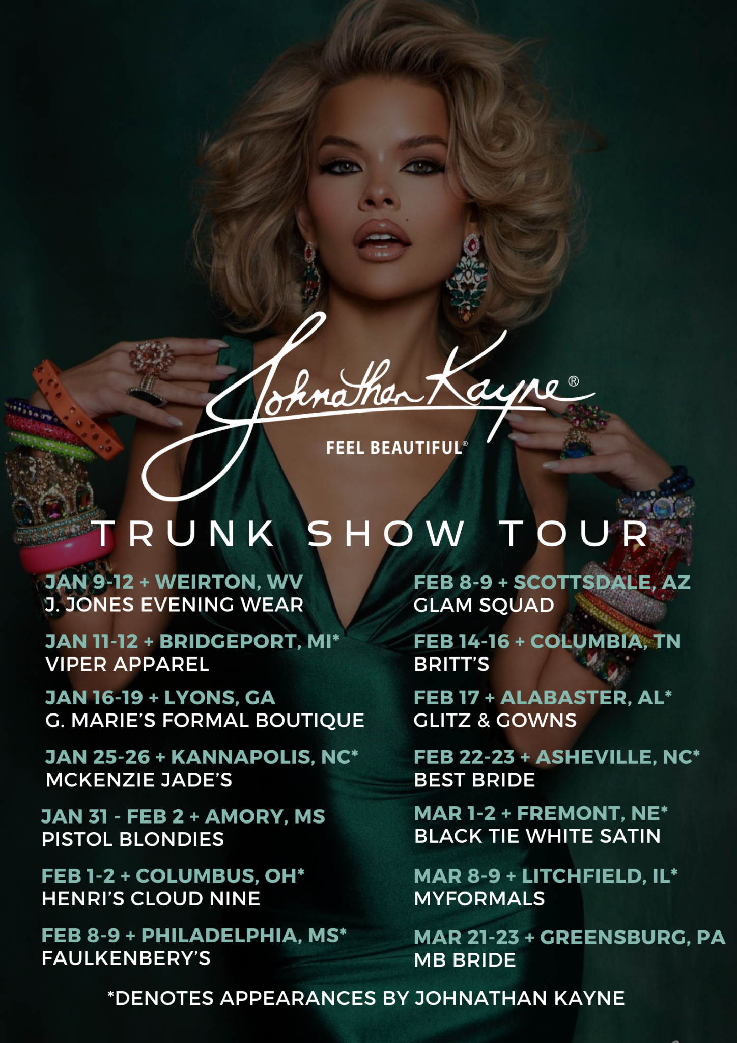 Johnathan Kayne | Johnathan Kayne Spring 2025 Trunk Show Tour ...