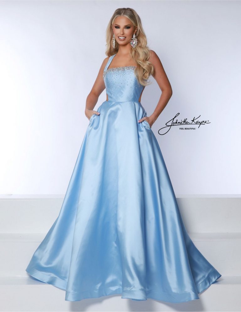 Johnathan Kayne | Winter Formal Magic: The Best Ice Blue Gowns of the ...