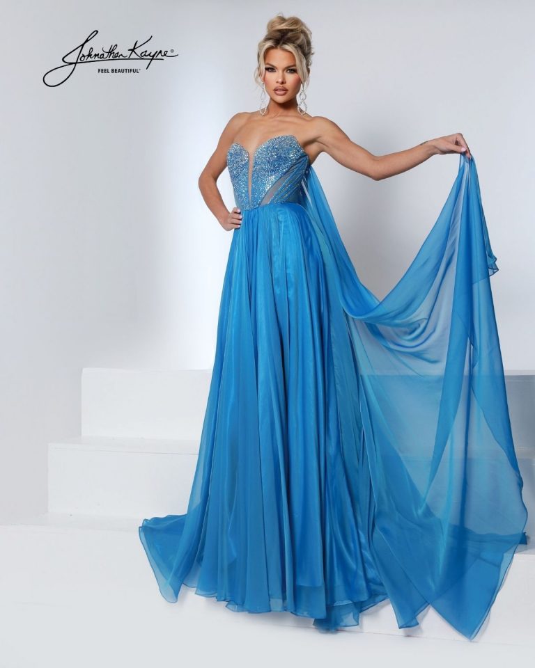 Johnathan Kayne | Shades of Blue Prom Dresses: From Ice Blue to Royal ...
